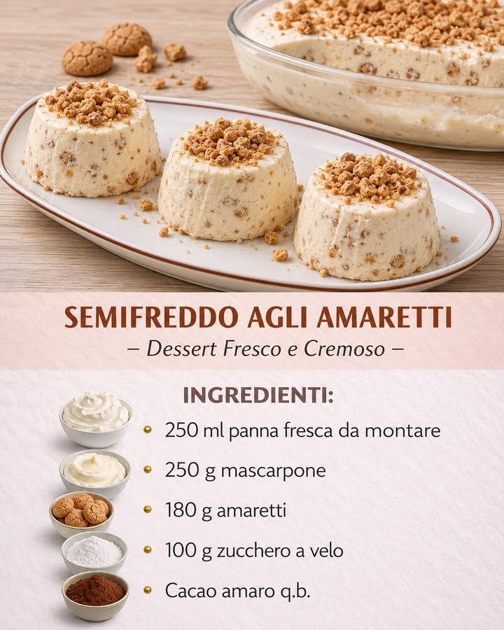 Semifreddo agli amaretti – Nonna Ricette