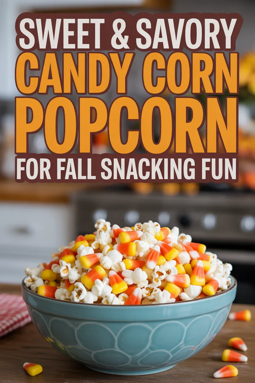 Sweet & Savory Candy Corn Popcorn for Fall Snacking Fun