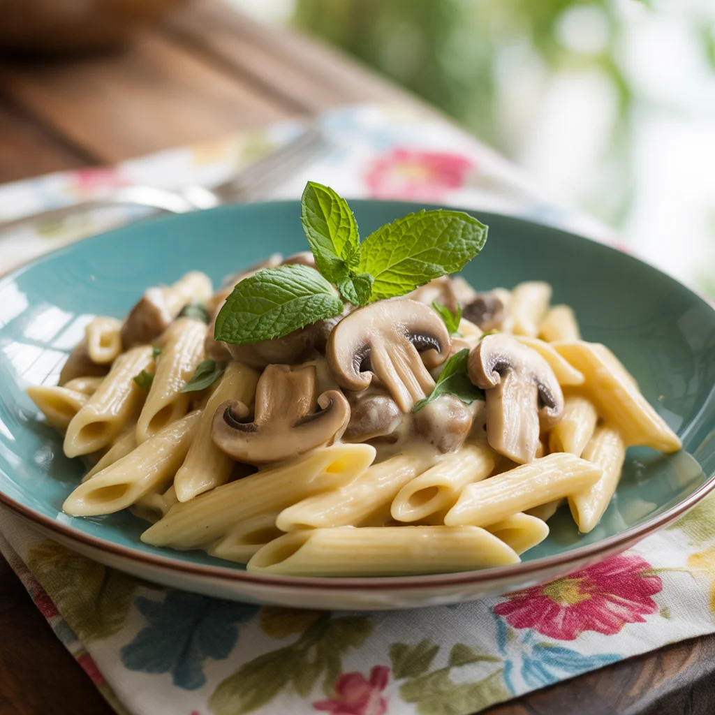 Pasta con Funghi e Panna: un delizioso piatto cremoso e pratico