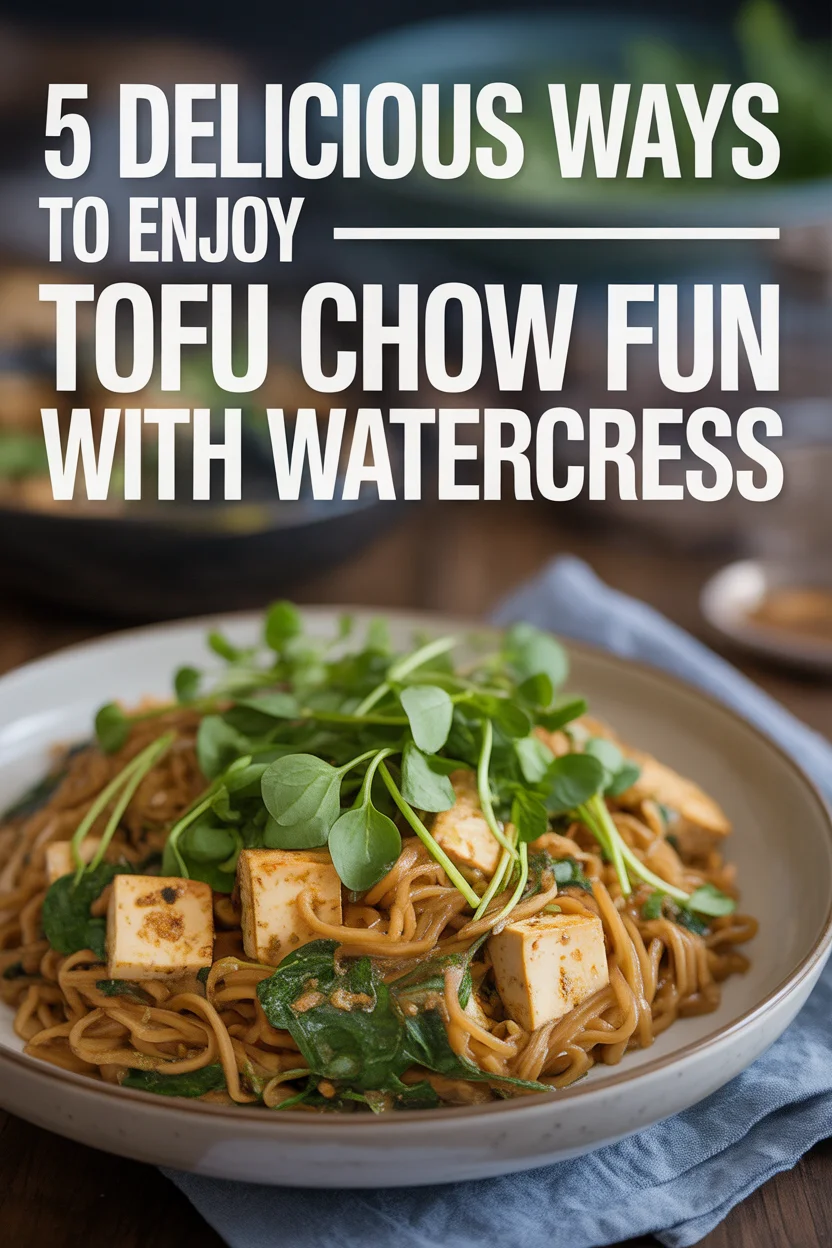 5 Delicious Ways to Enjoy Tofu Chow Fun with Watercress