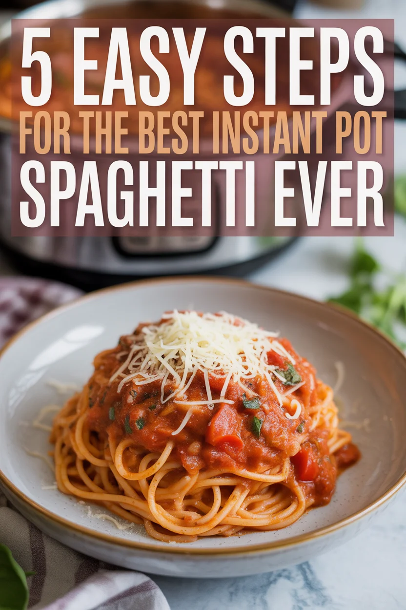 5 Easy Steps for the Best Instant Pot Spaghetti Ever